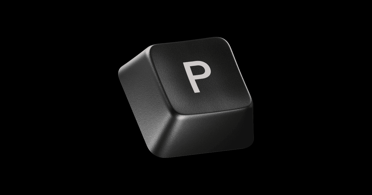 Keyboard key P — Free Download on Wannathis